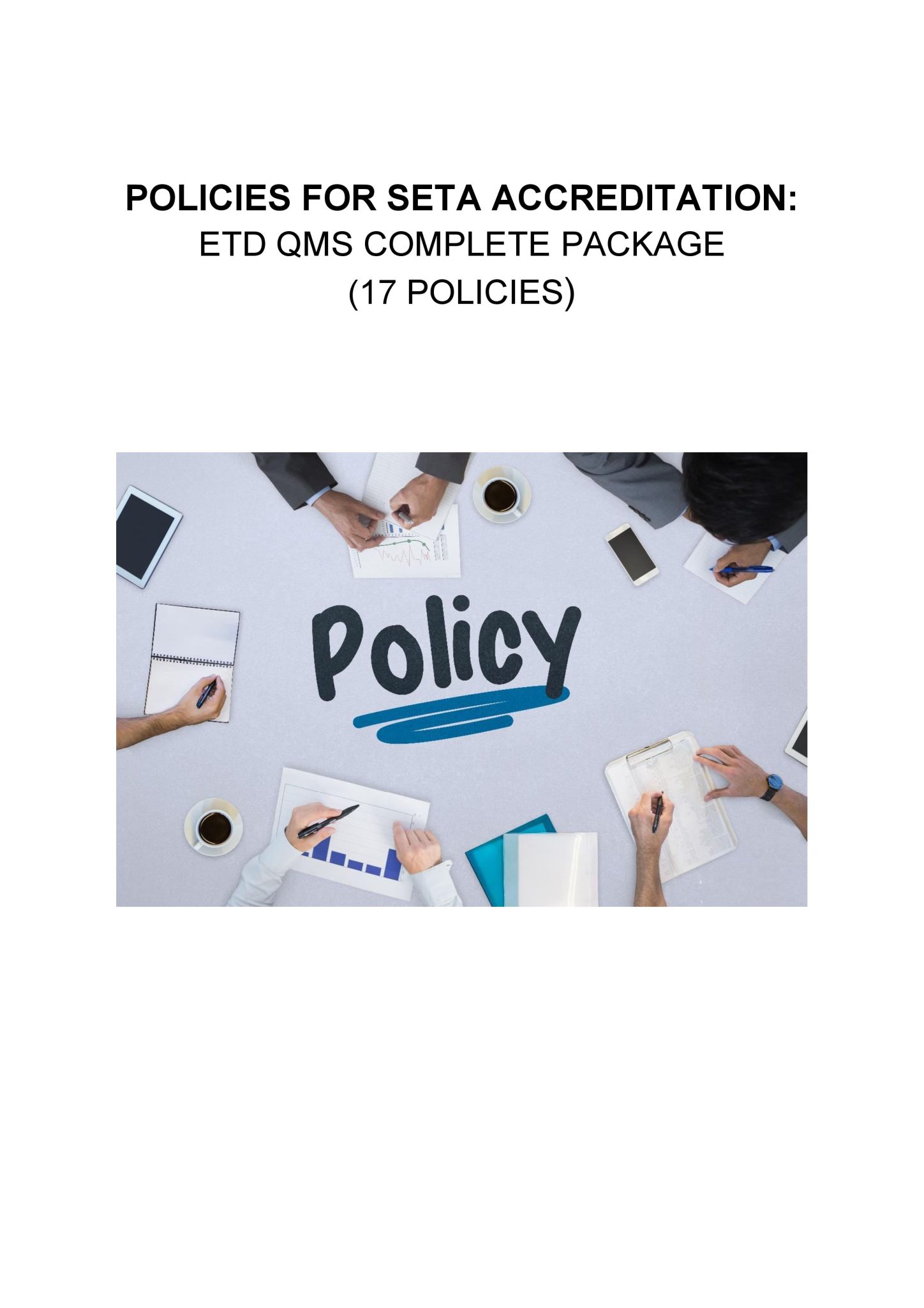 Policies for SETA Accreditation (ETD QMS): Complete Package – Document Factory